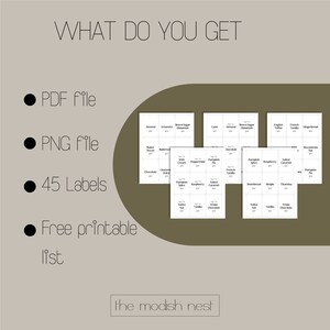 Printable Coffee Syrup Label Set of 45 Coffee Bar Labels - Etsy