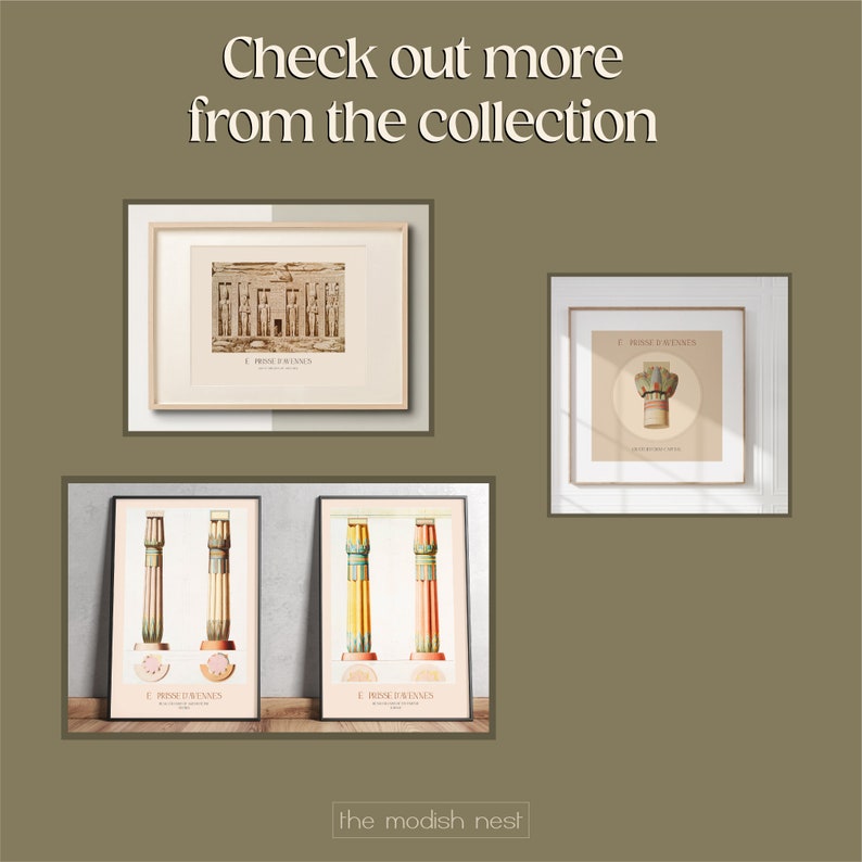 3 Piece Wall Art Printable of Ancient Egypt Art Matching Poster Set of ...
