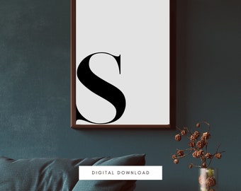 Letter S Art | Etsy