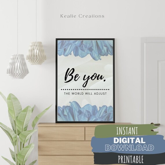 Be You Printable Poster Social Media Bundle Digital - Etsy