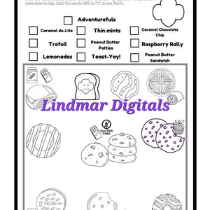 Girl Scout Cookie Fun Worksheets- ABC Bakers 2023 W/raspberry Rally - Etsy