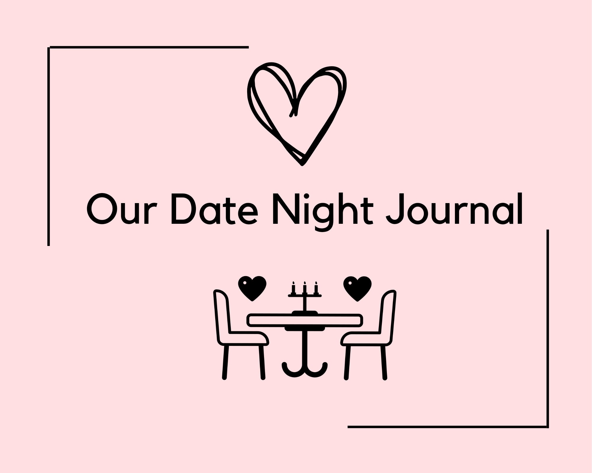 Date Night Journal. Scrapbook for Couples. Memories. Printable ...