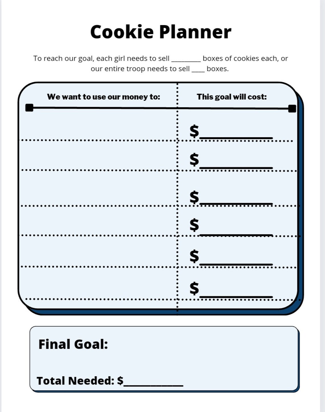 2023 Girl Scout Cookie Meeting/ Badge Requirements and Includes 3 Games ...