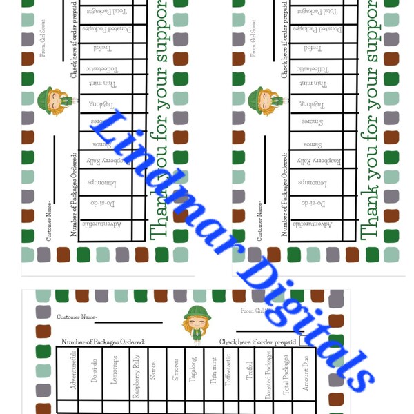 Printable Thank You Slips - Etsy