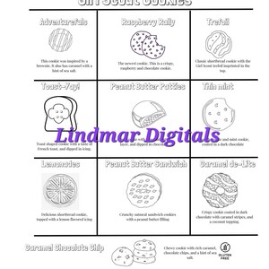 Girl Scout Cookie Fun Worksheets- ABC Bakers 2023 W/raspberry Rally - Etsy