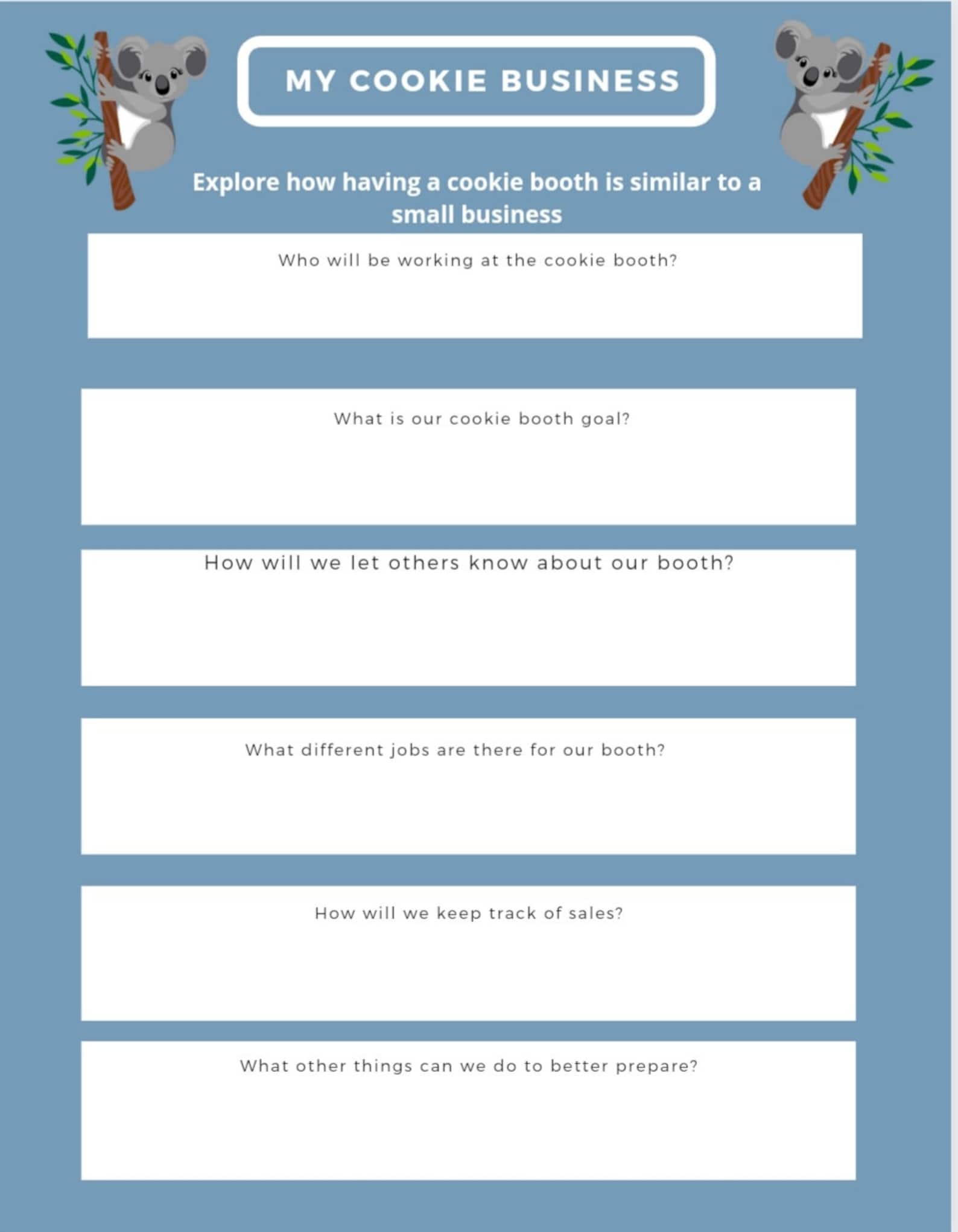 Girl Scout Juniors Cookie Meeting/ Badge Requirements Complete Workbook ...