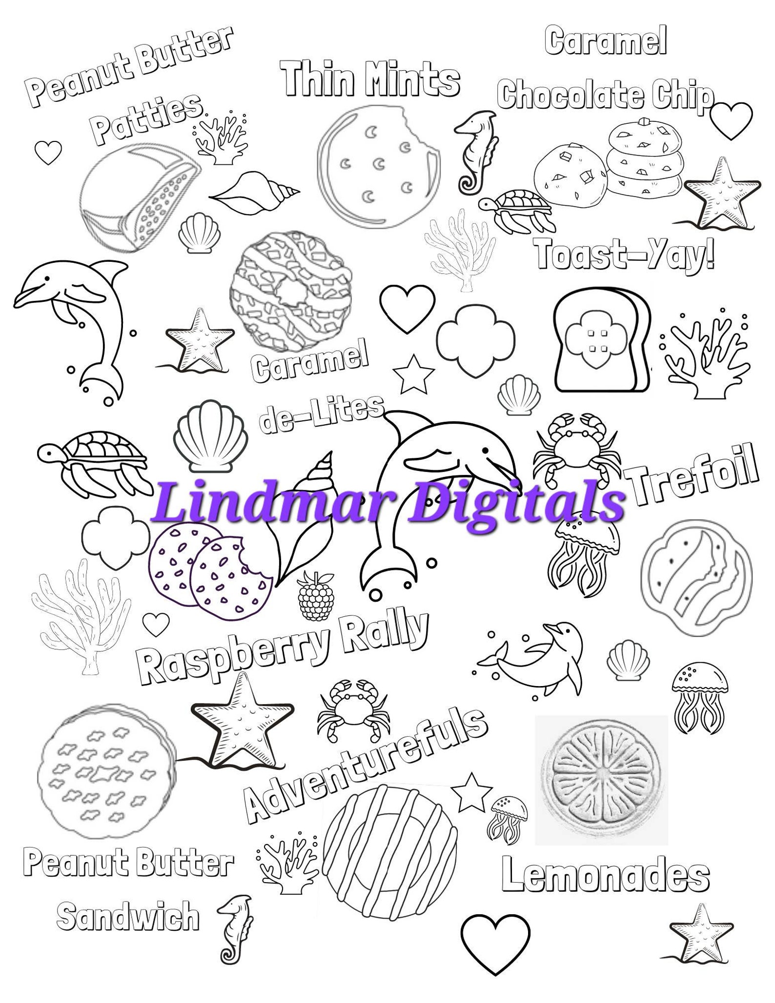 Girl Scout Cookie Fun Worksheets- ABC Bakers 2023 W/raspberry Rally - Etsy