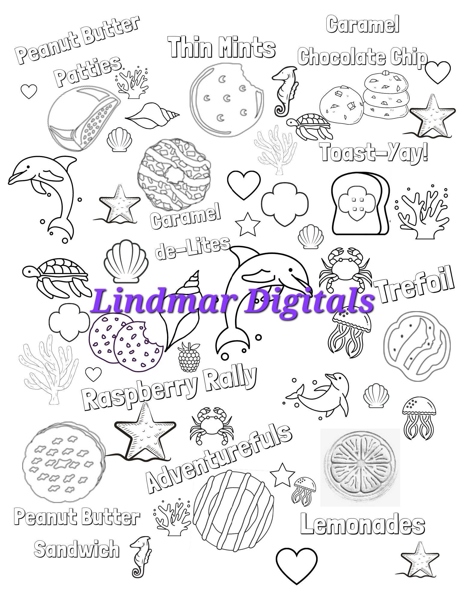 Girl Scout Cookie Fun Worksheets- ABC Bakers 2023 W/raspberry Rally - Etsy