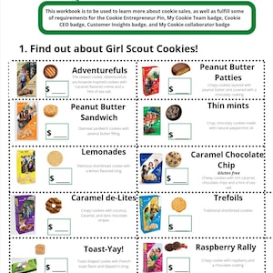 2023 Girl Scout Cookie Meeting/ Badge Requirements and Includes 3 Games ...