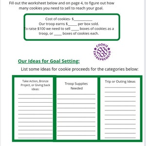 2023 Girl Scout Cookie Meeting/ Badge Requirements and Includes 3 Games ...