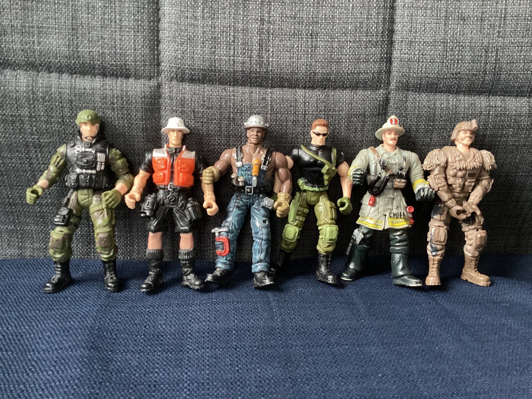 Vintage Collection of Six Different Chap Mei Action Figures ...