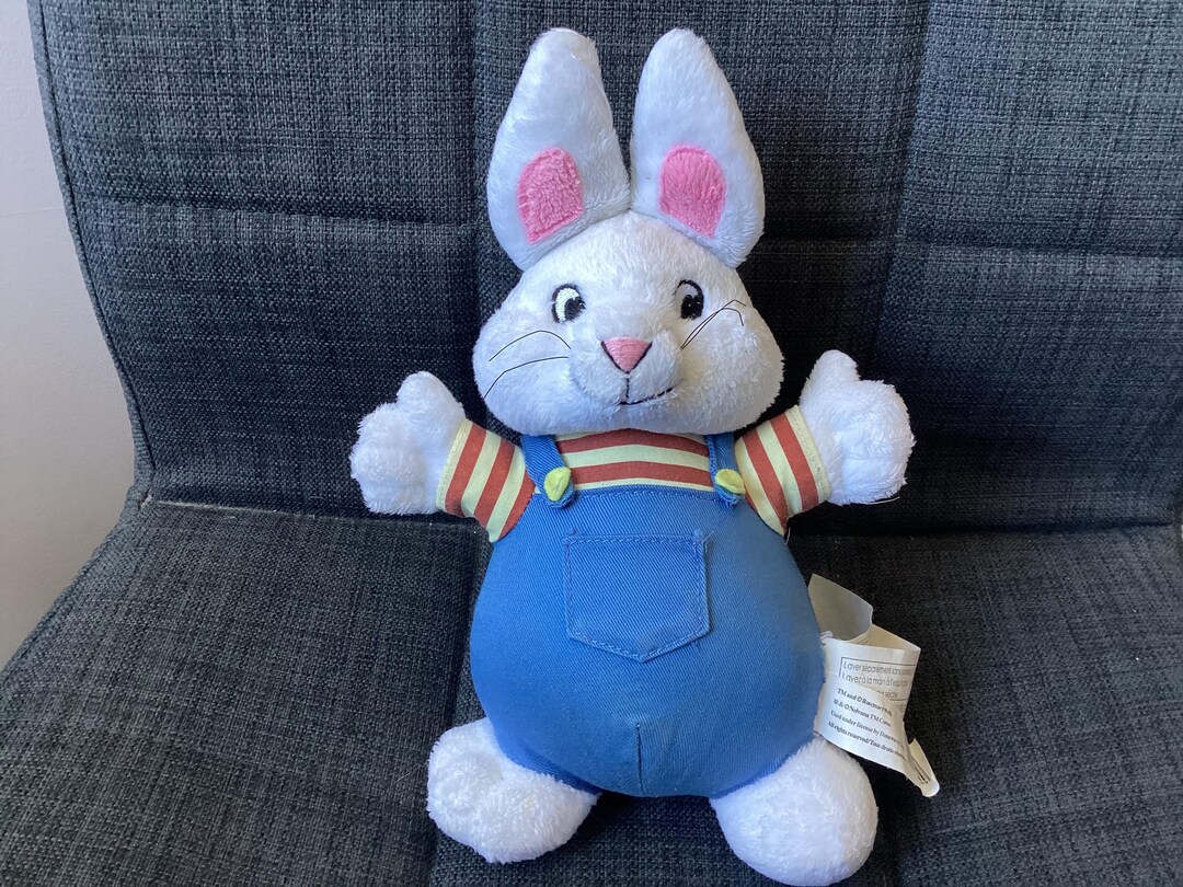 Vintage Adorable Rosemary Wells Max and Ruby 9 Inch Stuffed Plush Max ...