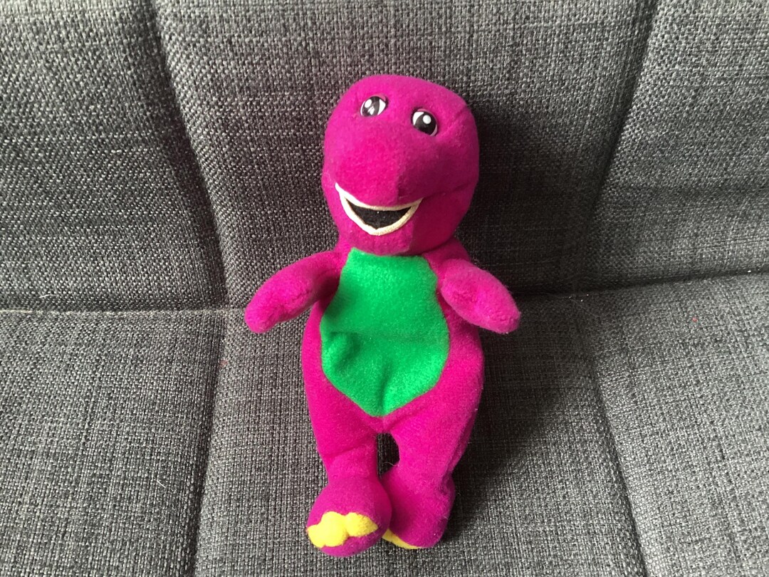 Retired Re Issue Classic Barney the Purple Dinosaur 6 Inch Backpack ...