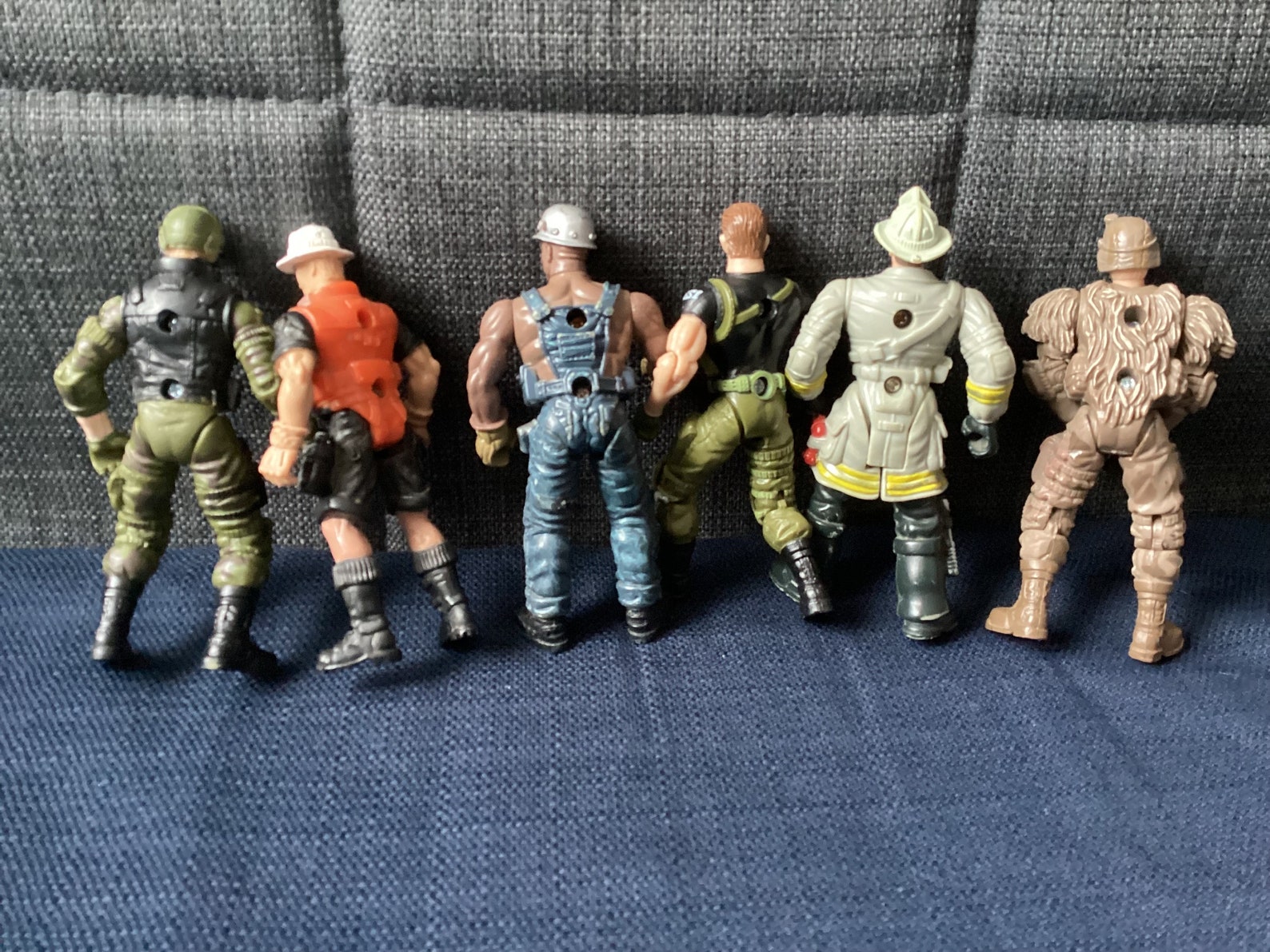Vintage Collection of Six Different Chap Mei Action Figures ...