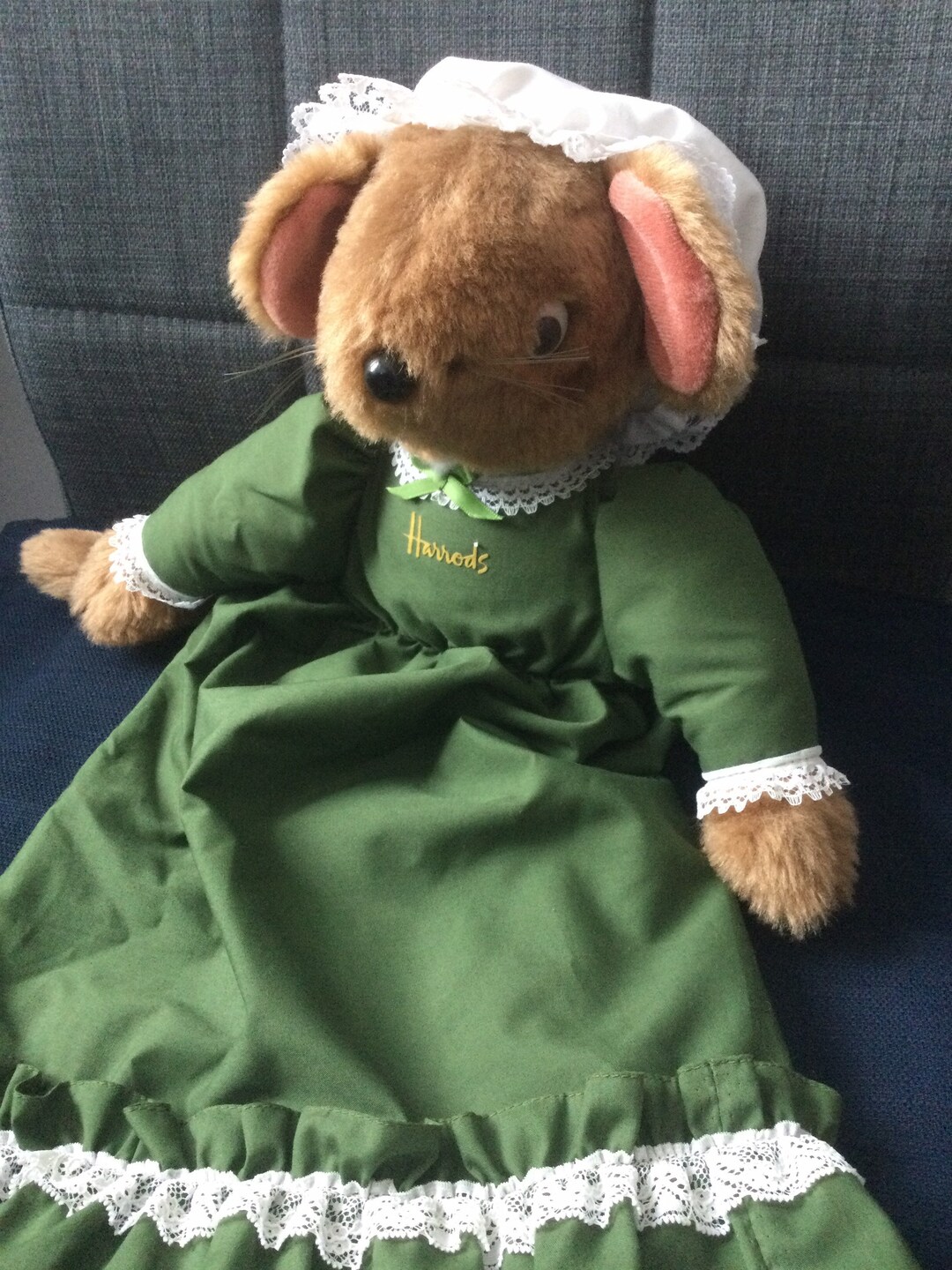 Vintage Harrods Janes Originals Stuffed Plush Mouse Housekeeper, Maid ...