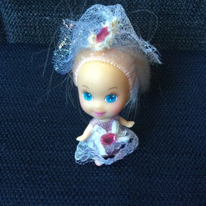 Vintage Hard to Find 90s Tyco Kiddles Mini Dolls, Bride and Brides Maid ...