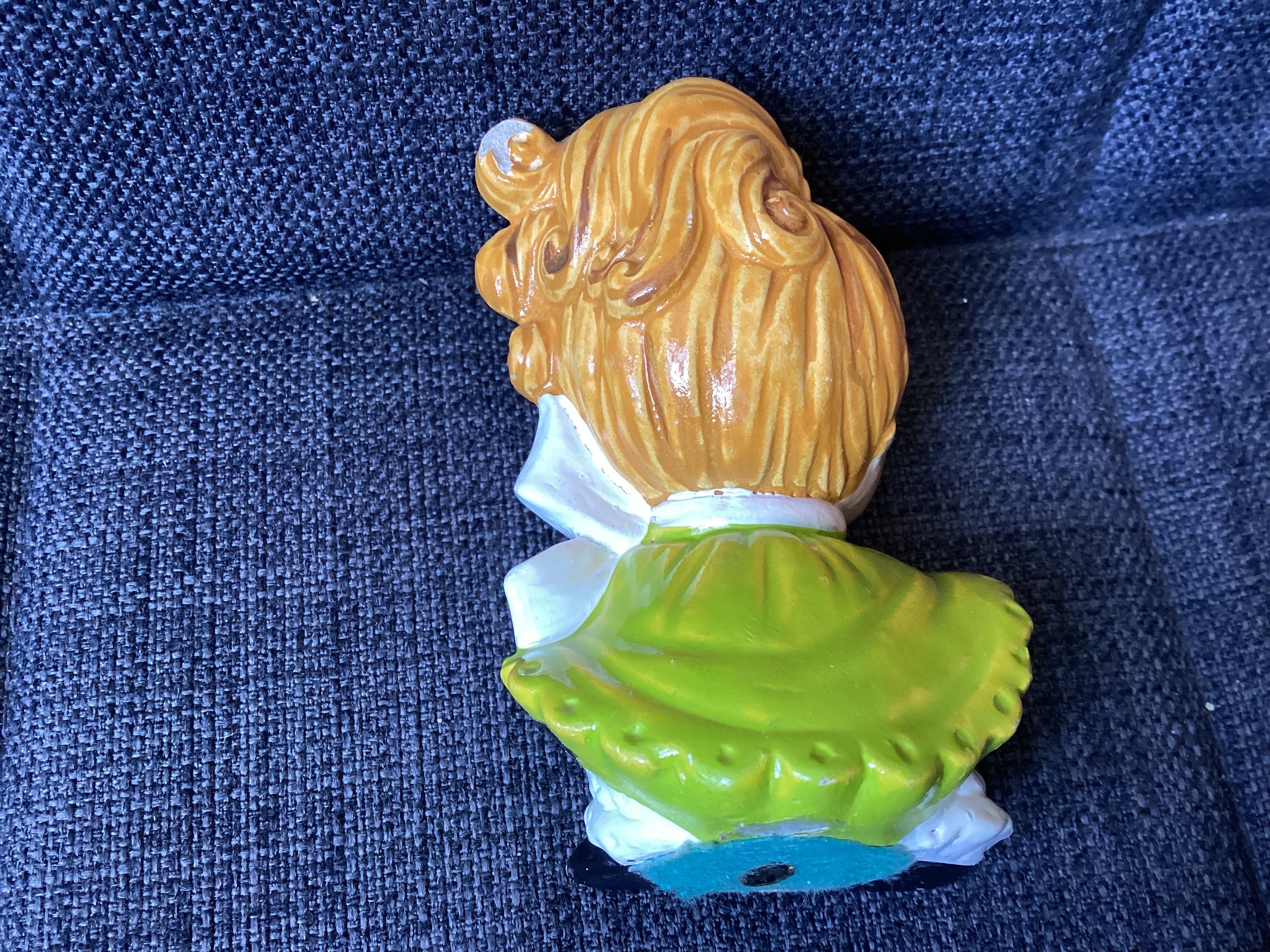 Vintage Josef Original Big Eyes May Birthday Girl, Yellow Hair, Green ...
