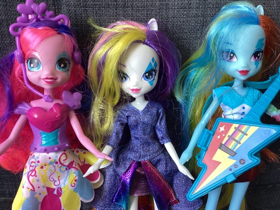 Retired My Little Pony MLP Group of Three Rainbow Roc… - Gem