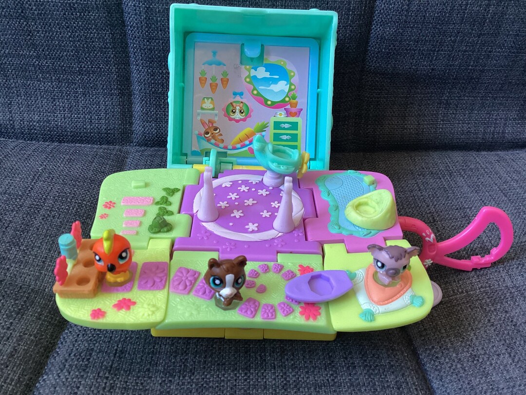 Vintage Littlest Pet Shop LPS Teeniest Tiniest Turquoise and Yellow ...