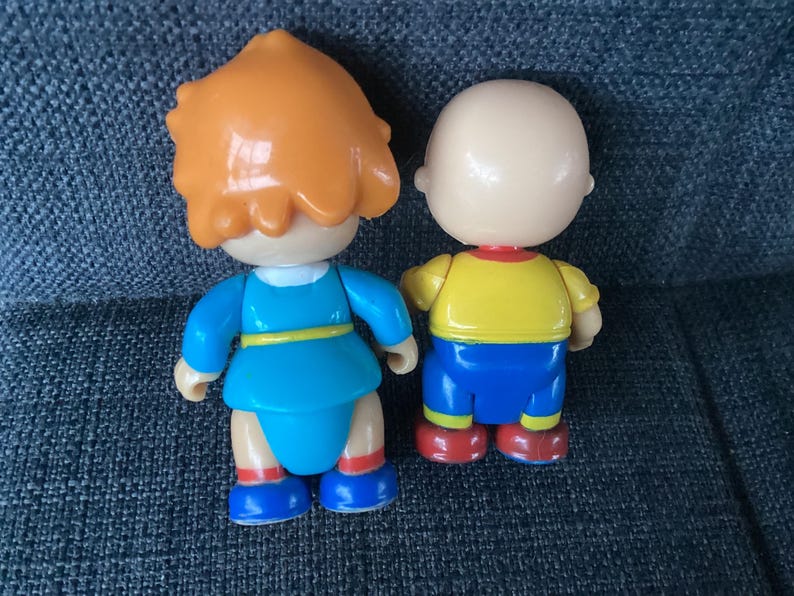Vintage Adorable Pair of Small Classic Caillou Posable Mini 3 Inch ...