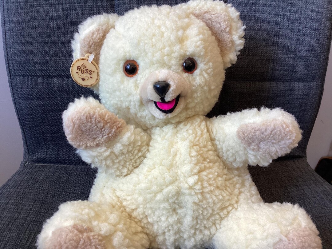 Vintage Russ Snuggle Fabric Softener Mascot Stuffed Plush Bear Hand ...
