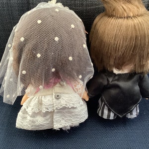 Vintage Sekiguchi Japan Kewpie Style Rubber Bride and Groom Dolls ...