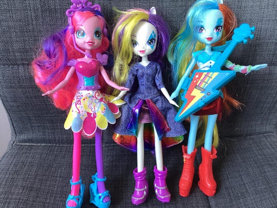 Retired My Little Pony MLP Group of Three Rainbow Roc… - Gem