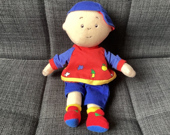 Vintage Small 8 Inch Cinar Caillou Bean Bag Sized Fleece Plush Doll ...