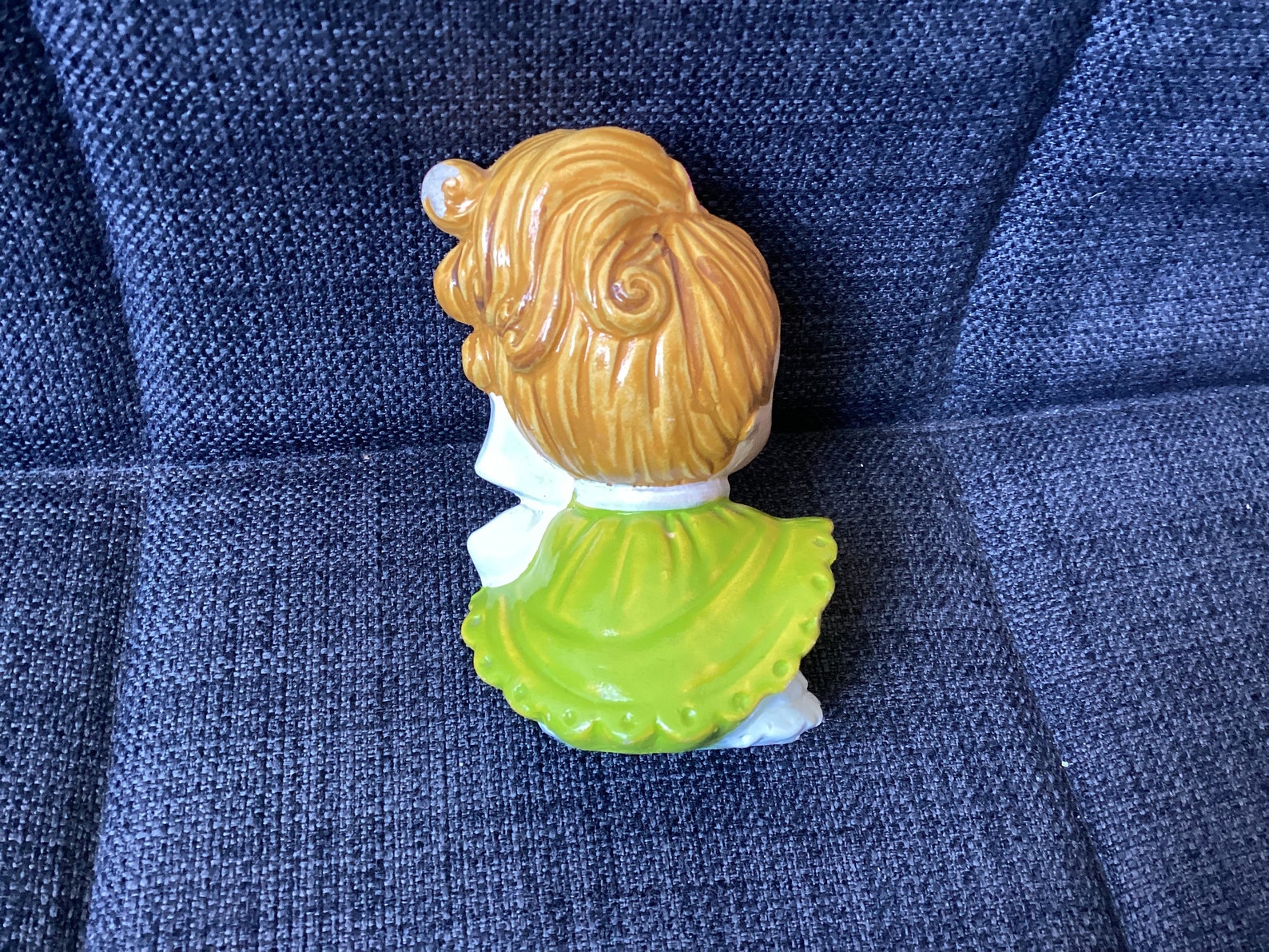 Vintage Josef Original Big Eyes May Birthday Girl, Yellow Hair, Green ...