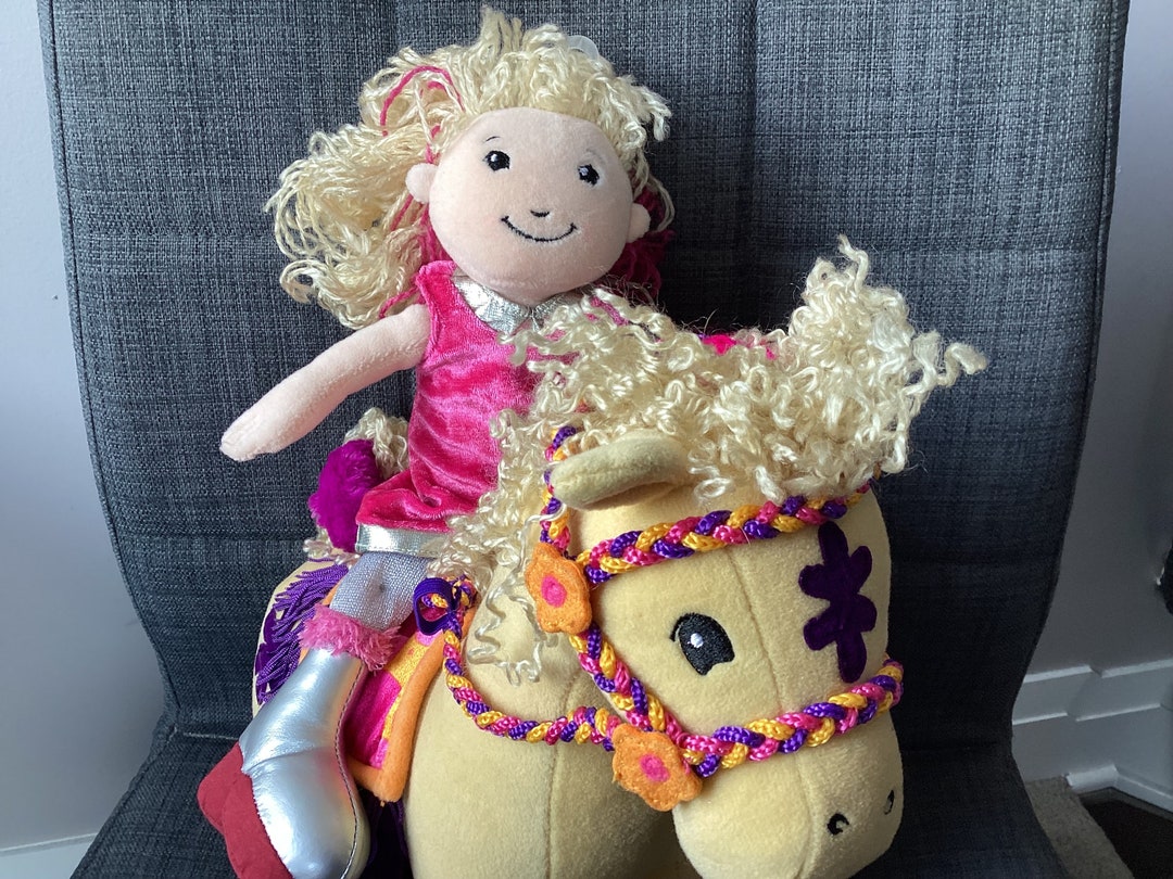 Vintage Awesome Groovy Girls Blonde Horse and Doll, Very Good Condition ...