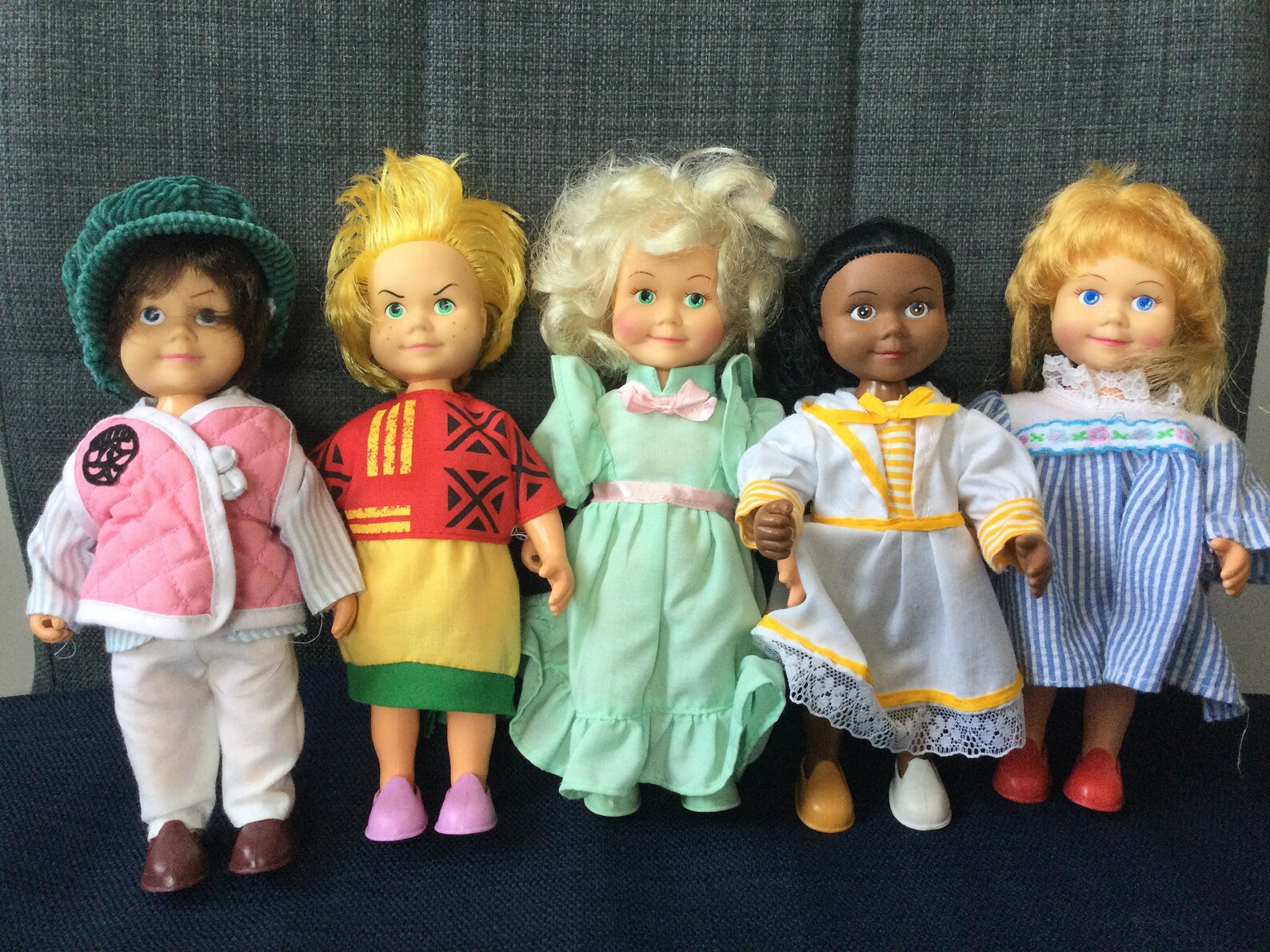 Vintage Collection of Five Different Irwin Toys Tea Pots Tots Dolls ...