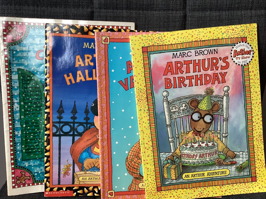 Retired Arthur Aardvark Collection of Four Soft Cover Books, Christmas ...