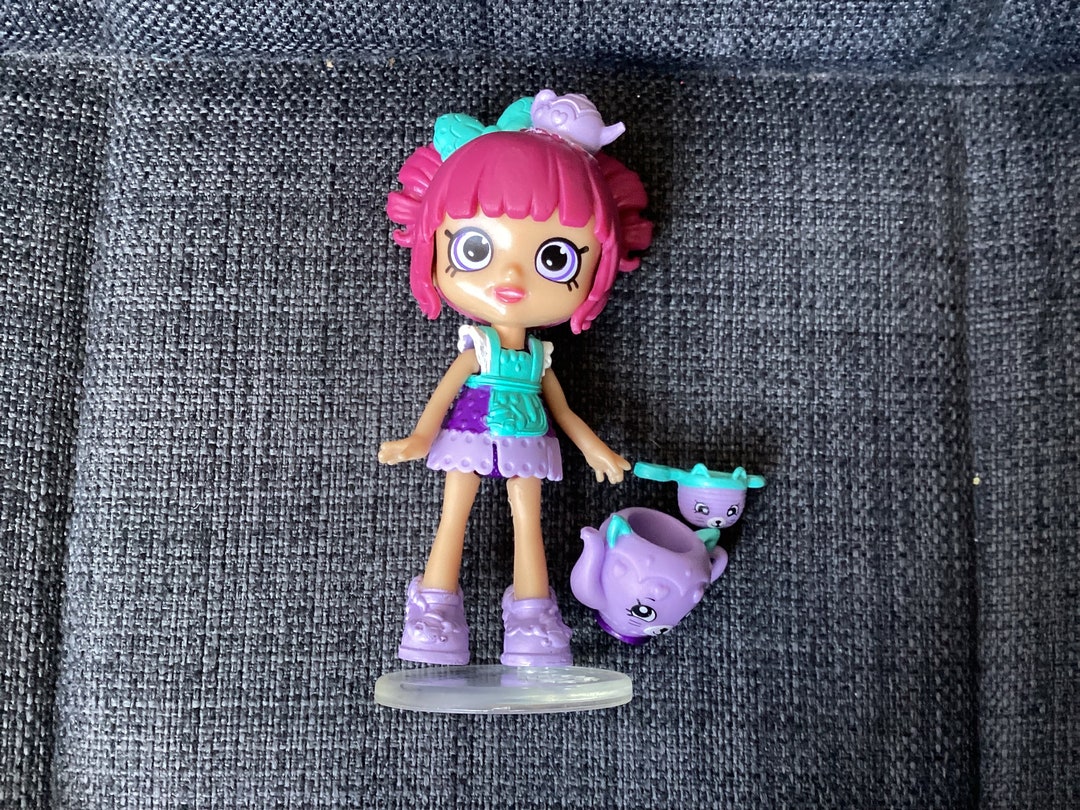 Retired Adorable Shopkins Lil Shoppies Happy Places Tippy Teapot Mini ...