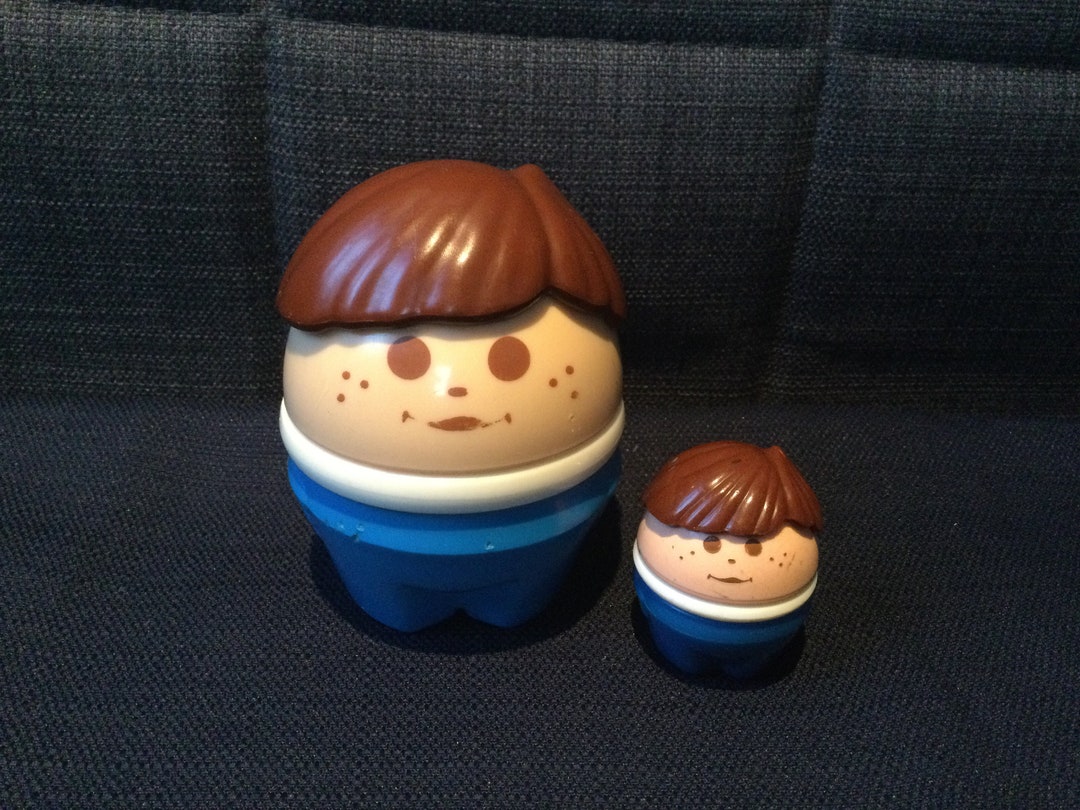 Vintage Pair of Little Tikes Toddle Tots, Large and Small Boy in Blue ...