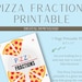 Pizza Fractions Printable | Basic Fraction Worksheets | Fun Math ...