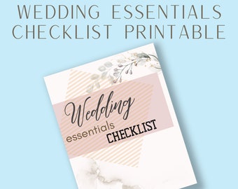 Wedding Ceremony and Reception Checklist - Etsy