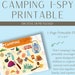 Camping I Spy Scavenger Hunt Printable, Camping Printable Games ...