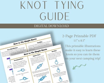 Printable Learning Knot Cards - Etsy