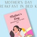 Mother's Day Breakfast in Bed Kit Printable | Mothers Day Celebration ...