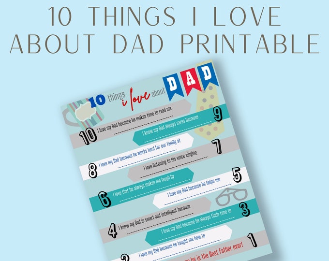 Printable Fathers Day Activity About My Daddy Idea for Fathers Day ...