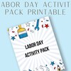 Labor Day Activity Pack Printable, Labor Day Printable Activities ...