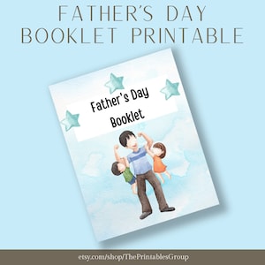 Father’s Day Booklet Printable, Fathers Day Keepsake Book, All About ...
