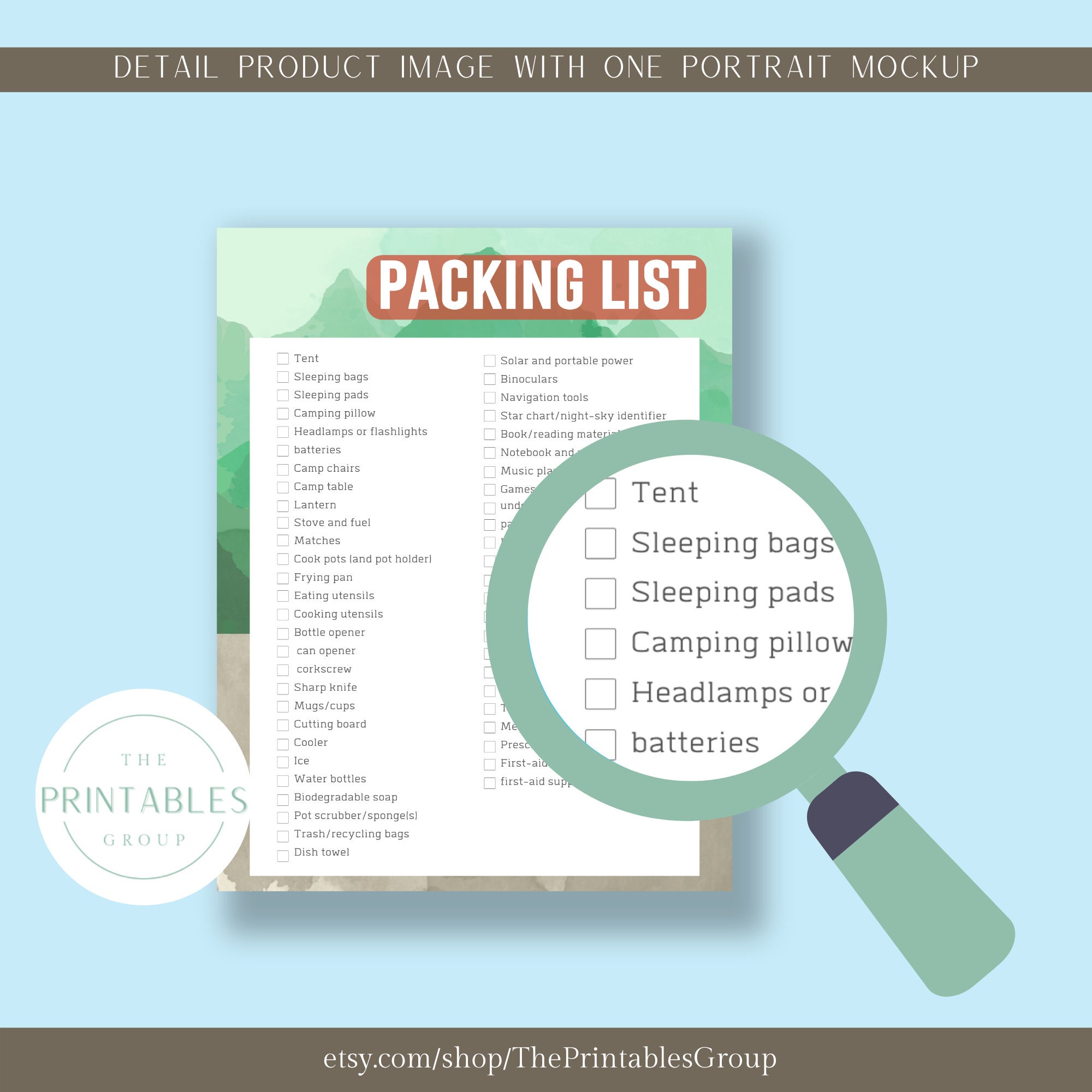 Camping Journal Printable Camping Planner Summer Camp Journal Camp ...