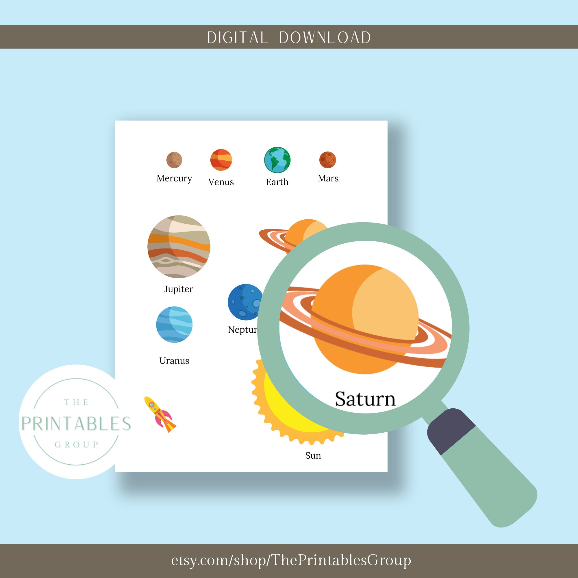 Solar System Pop-up Mini Diorama Printable Science Craft Popup Diorama ...