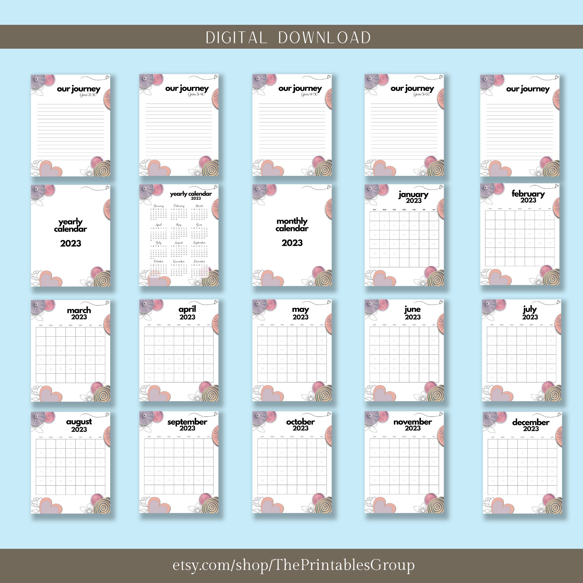Ultimate Valentine Planner Printable | Anniversary Date Planner, 2023 ...