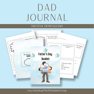 Father’s Day Booklet Printable, Fathers Day Keepsake Book, All About ...