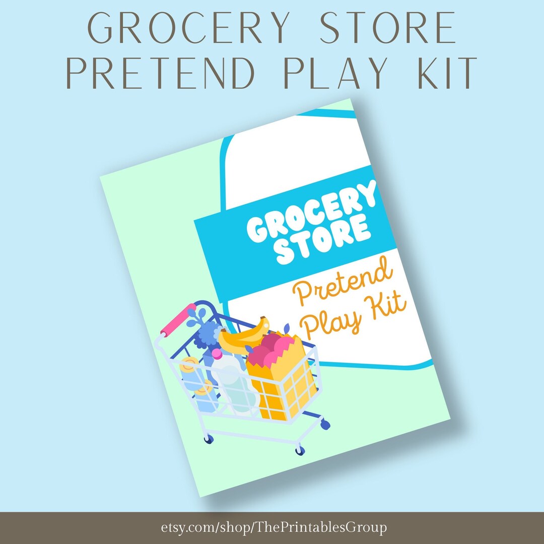 Grocery Store Pretend Play Printables, Grocery Shop Kit Dramatic Play ...