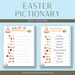 Easter Pictionary Printable, Easter Holiday Emoji Pictionary Game, Fun ...