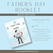 Father’s Day Booklet Printable, Fathers Day Keepsake Book, All About ...