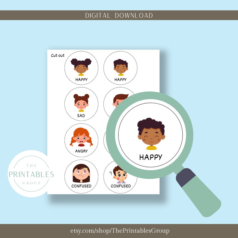 Emotions Social Story Kit Printable Feelings Flashcards - Etsy